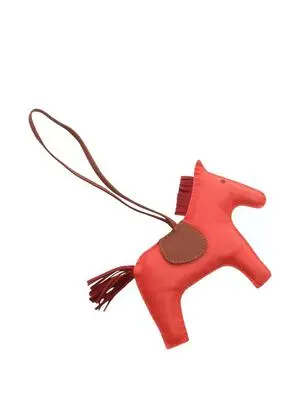 Hermès Hermès Pink Lambskin Rodeo Bag Charm Pink