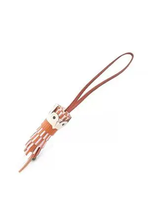 Hermès Chouette Owl Bag Charm With Fringe Detailing