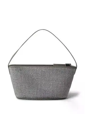 Brunello Cucinelli Monili Detail Interwoven Shoulder Strap Bag