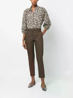 Brunello Cucinelli Tapered Leg Cropped Trousers