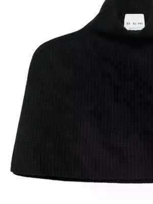 SA SU PHI Ribbed-knit Cashmere Dickey