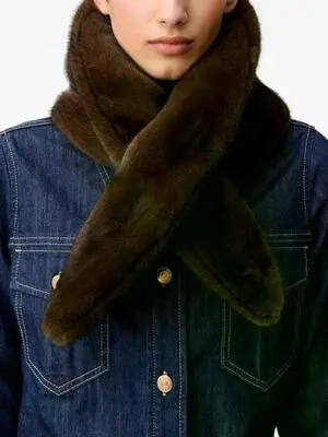 Claudie Pierlot Faux Fur Scarf With Slit