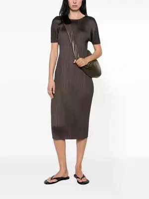 Issey Miyake Pleated Midi Dress