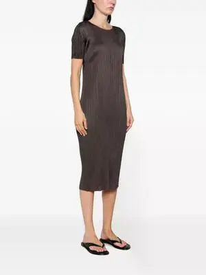 Issey Miyake Pleated Midi Dress