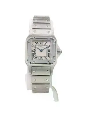 Cartier 2000s Santos Galbée 24mm Watch - White