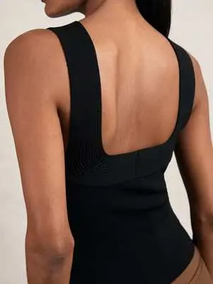 REISS Rib-knit High-neck Vest