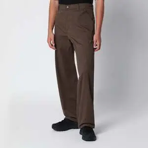 Moncler Khaki Technical Cotton Trousers