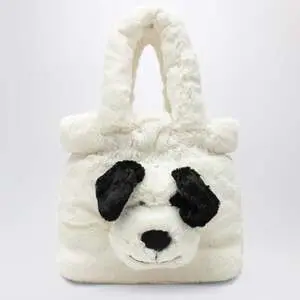 JELLYCAT Black/white Dog Face Bag