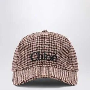 Chloé Cap With Houndstooth Pattern