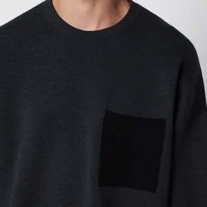 Loewe Charcoal Jumper In Cotton Blend