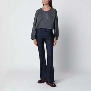 Miu Miu Crewneck Re-nylon Blouse