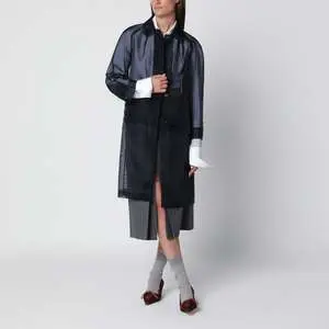 Prada Single-breasted Overcoat In Crinoline