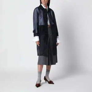 Prada Single-breasted Overcoat In Crinoline