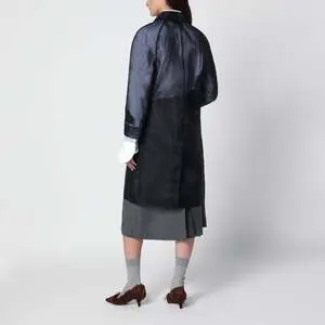 Prada Single-breasted Overcoat In Crinoline