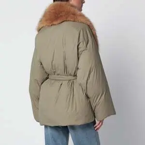 Source Unknown Puffer Jacket With Faux Fur Collar