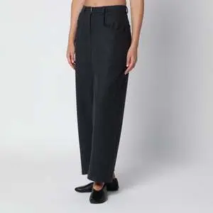 Source Unknown Roanna Dark Trousers In Wool Blend