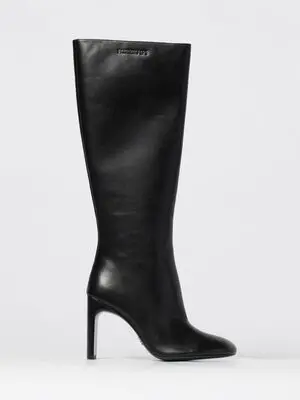 Patrizia Pepe Knee High Leather Boots With Block Heel