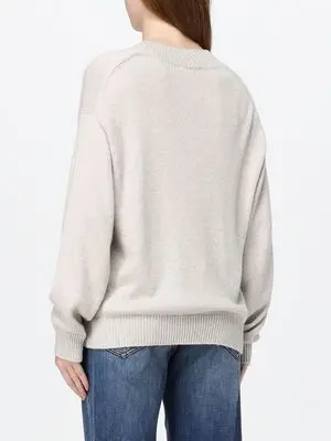 Brunello Cucinelli Sequin-embellished V-neck Cashmere And Silk Sweater