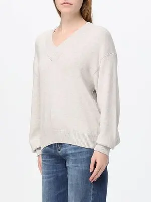 Brunello Cucinelli Sequin-embellished V-neck Cashmere And Silk Sweater