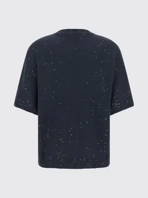 Brunello Cucinelli Sequin Embellished Knit Sweater - Blue