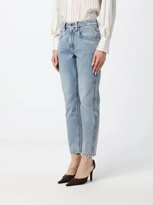 Brunello Cucinelli High-waisted Straight Leg Jeans In Cotton Denim