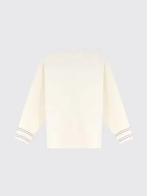 Max Mara Relaxed Fit V-neck Wool Blend Sweater - White