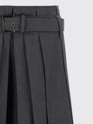 Brunello Cucinelli Cropped Wide-leg Pleated Wool Blend Pants