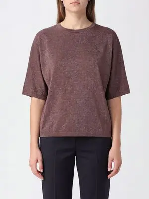 Brunello Cucinelli Relaxed Fit Cashmere And Silk Crewneck Sweater - Violet