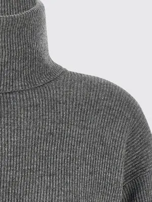 Brunello Cucinelli Ribbed Turtleneck Jumper - Grey