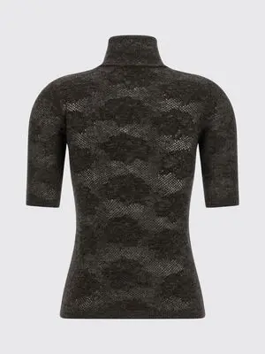 Brunello Cucinelli Lace Knit Turtleneck - Brown