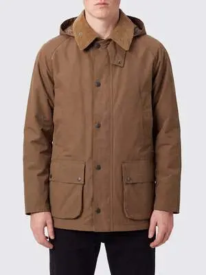 Barbour Ashby Waxed Cotton Jacket With Corduroy Collar - Brown