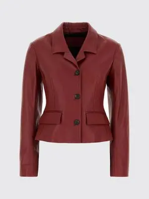 FERRAGAMO Slim Fit Single-breasted Lambskin Leather Jacket With Lapels