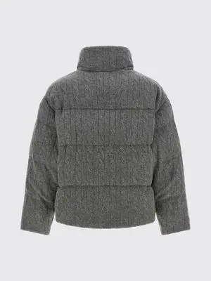 Polo Ralph Lauren Quilted Wool And Cashmere Jacket With Pony Logo - Grey