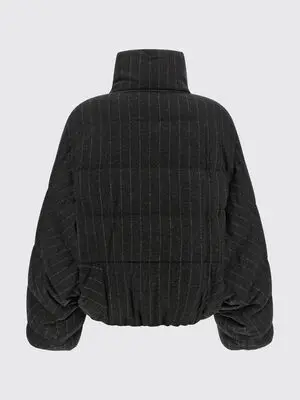 Brunello Cucinelli Pinstripe Cropped Puffer Jacket