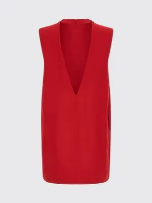 Valentino Garavani Sleeveless Silk Sheath Mini Dress With V-back