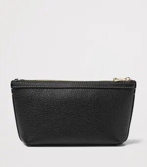 ASPINAL OF LONDON Leather Hudson Cosmetics Bag - Black