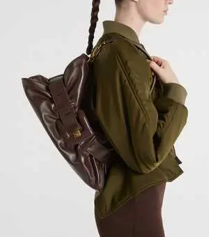 Balmain Medium Leather Anthem Shoulder Bag