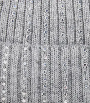 Monnalisa Embellished Knit Hat