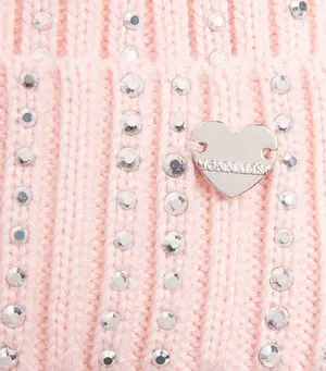 Monnalisa Embellished Knit Beanie