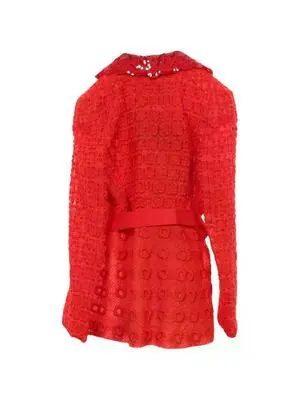 Fendi 2010s Embroidered Double-breasted Jacket