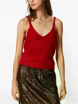 TWINSET Brushed Wool Blend Top