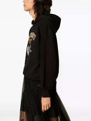 TWINSET Logo Print Cotton Hoodie