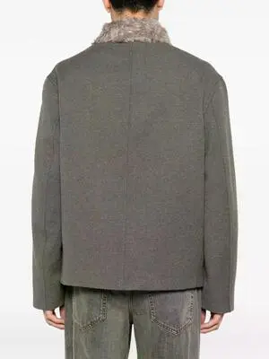 Our Legacy Faux-fur Collar Zip-up Jacket