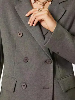 TWINSET Double-breasted Flannel Jacket