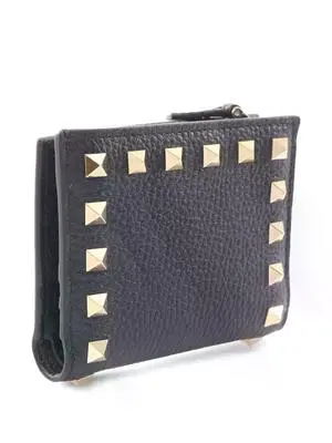 Valentino Garavani 2020s Rockstud Bi-fold Wallet - Black
