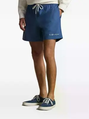 Polo Ralph Lauren Logo-embroidered Drawstring Swim Shorts - Blue