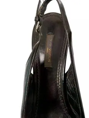 LOUIS VUITTON Buckled Slingback Pumps