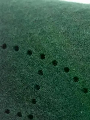 Hermès Felt Pouch With Perforated H Logo - Green