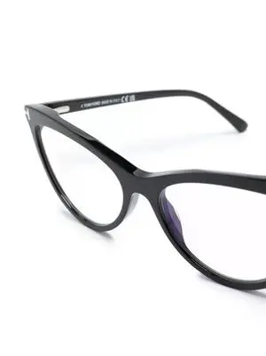 TOM FORD Acetate Cat-eye Clip-on Glasses