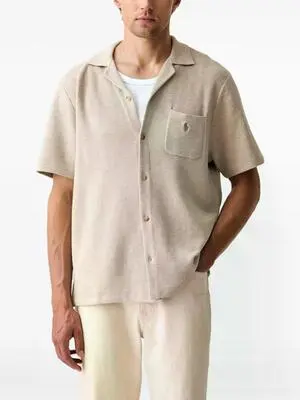 Polo Ralph Lauren Pony Motif Camp-collar Shirt - Neutrals